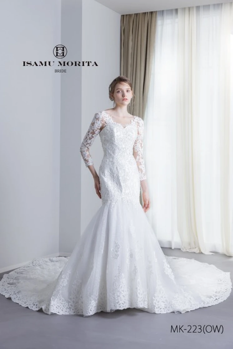 ISA ISAMUMORITA MK-223(OW) ※12月末入荷予定※｜ISAMU MORITA BRIDE(イサムモリタブライド)のウェディングドレス